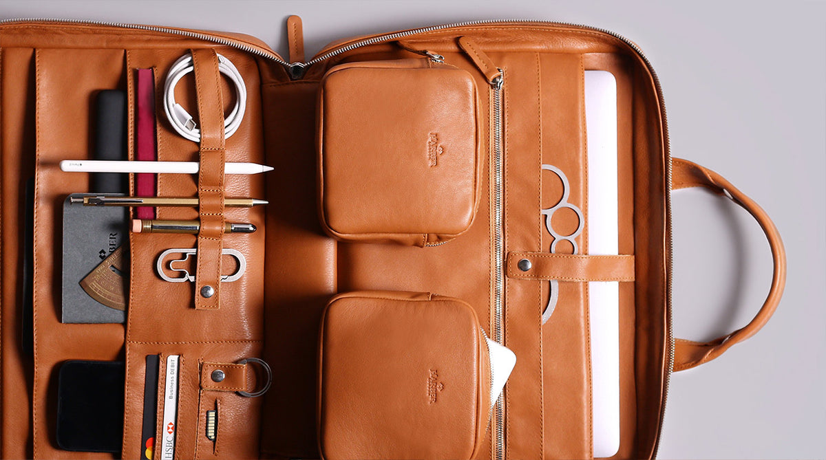 Leather Work Briefcase | Harber London