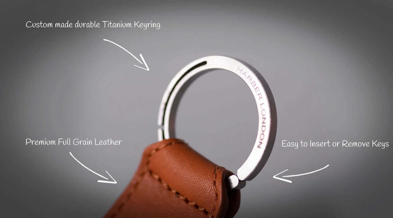 Leather Keychain | Harber London