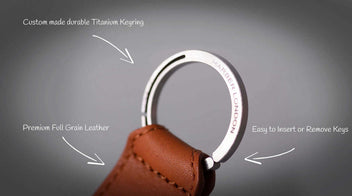 Leather Keychain | Harber London