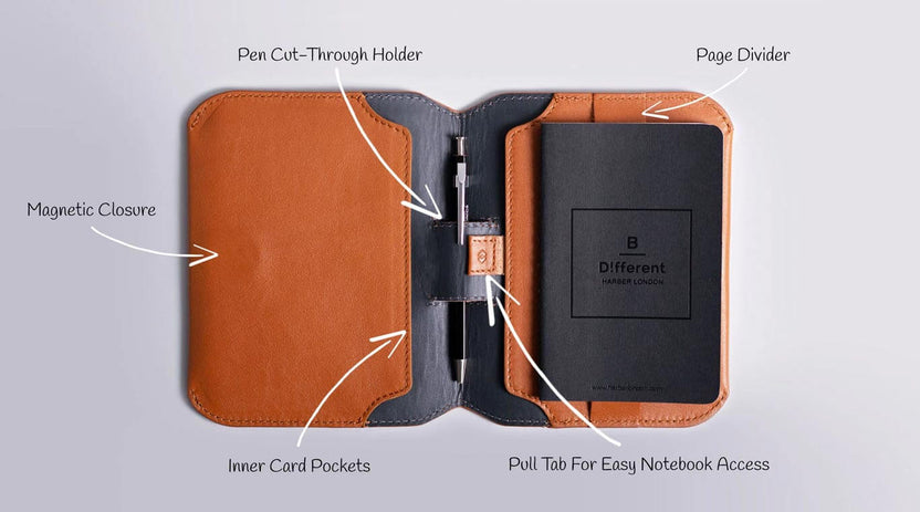 Notebook Cover for A5 & A6 Notepads | Harber London