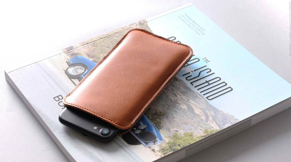 Slim Leather Smartphone Sleeve Case | Harber London