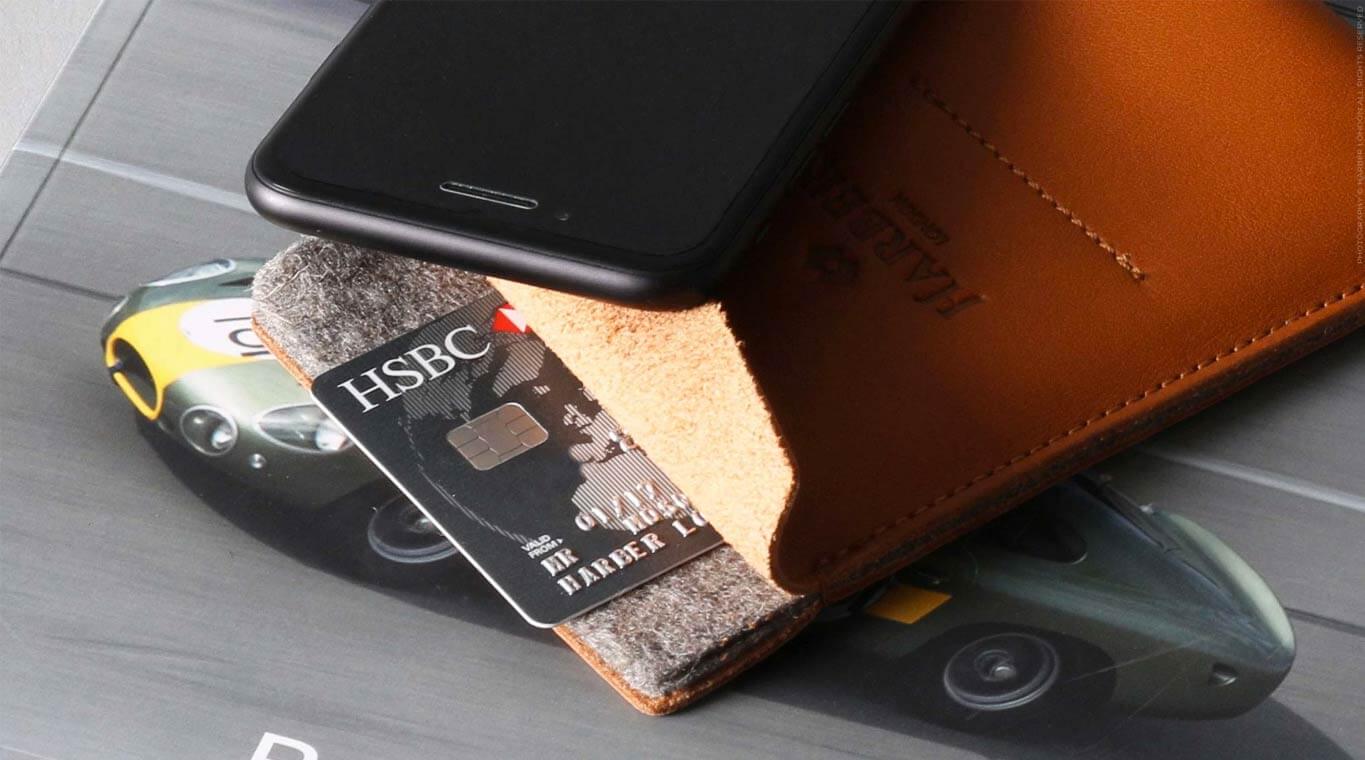 Slim Wallet Sleeve Case for Smartphones | Harber London