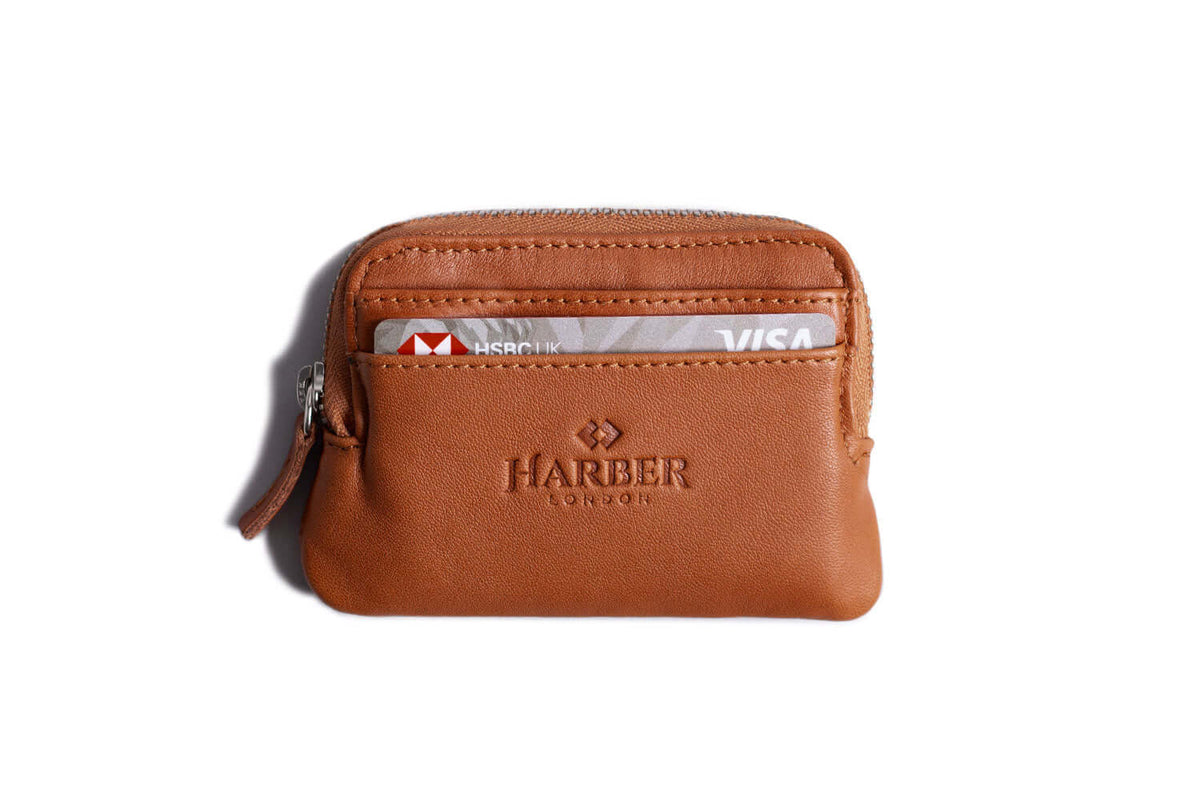 Leather Zip Pouch Wallet | Harber London
